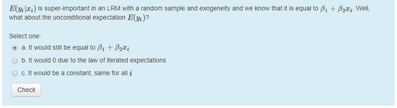 Unconditional expectation (ekonometri) (Matematik/Universitet ...