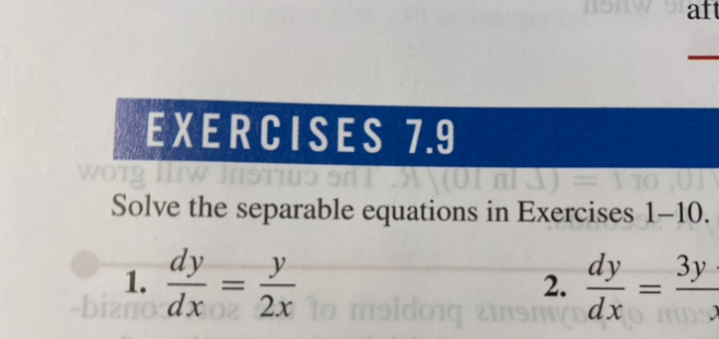 Separabla differential ekvationer (Matematik/Universitet) – Pluggakuten
