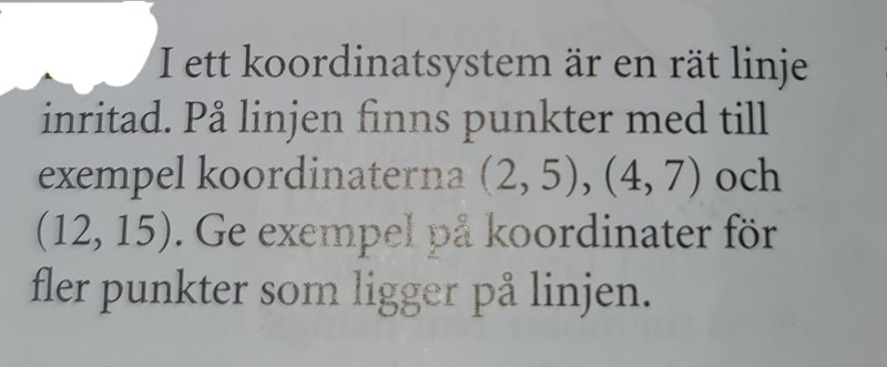Rät linje. Koordinatsystemet (Matematik/Matte 1/Funktioner) – Pluggakuten