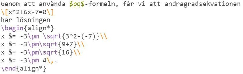Tre till LaTex frågor (Texmaker) (Matematik/Universitet) – Pluggakuten