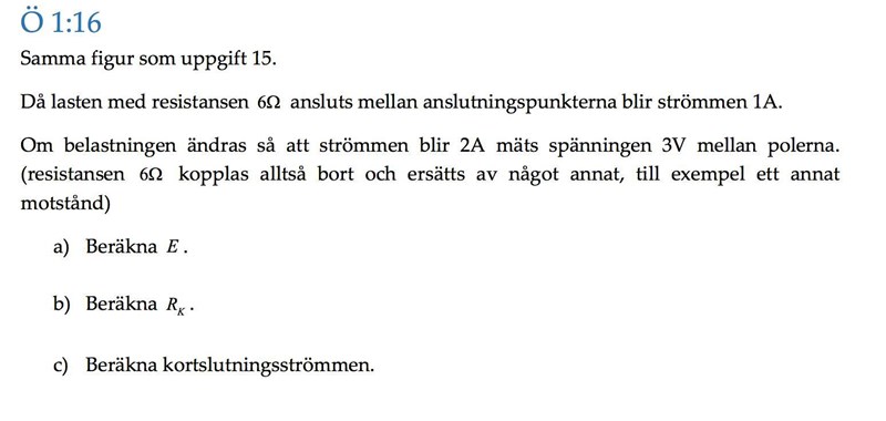 Ellära - Enkel krets kortslutning (Teknik & Bygg/Universitet) – Pluggakuten