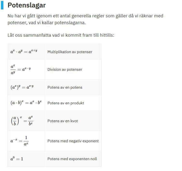 högre exponenter med bas i (Matematik/Matte 4/Komplexa tal) – Pluggakuten