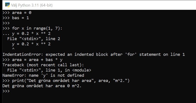 uppgift från matematik 1c - fatta ej programmering (Programmering ...
