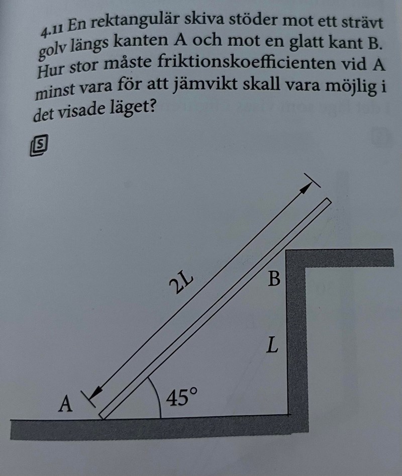 Hitta friktionskoefficent (Fysik/Universitet) – Pluggakuten