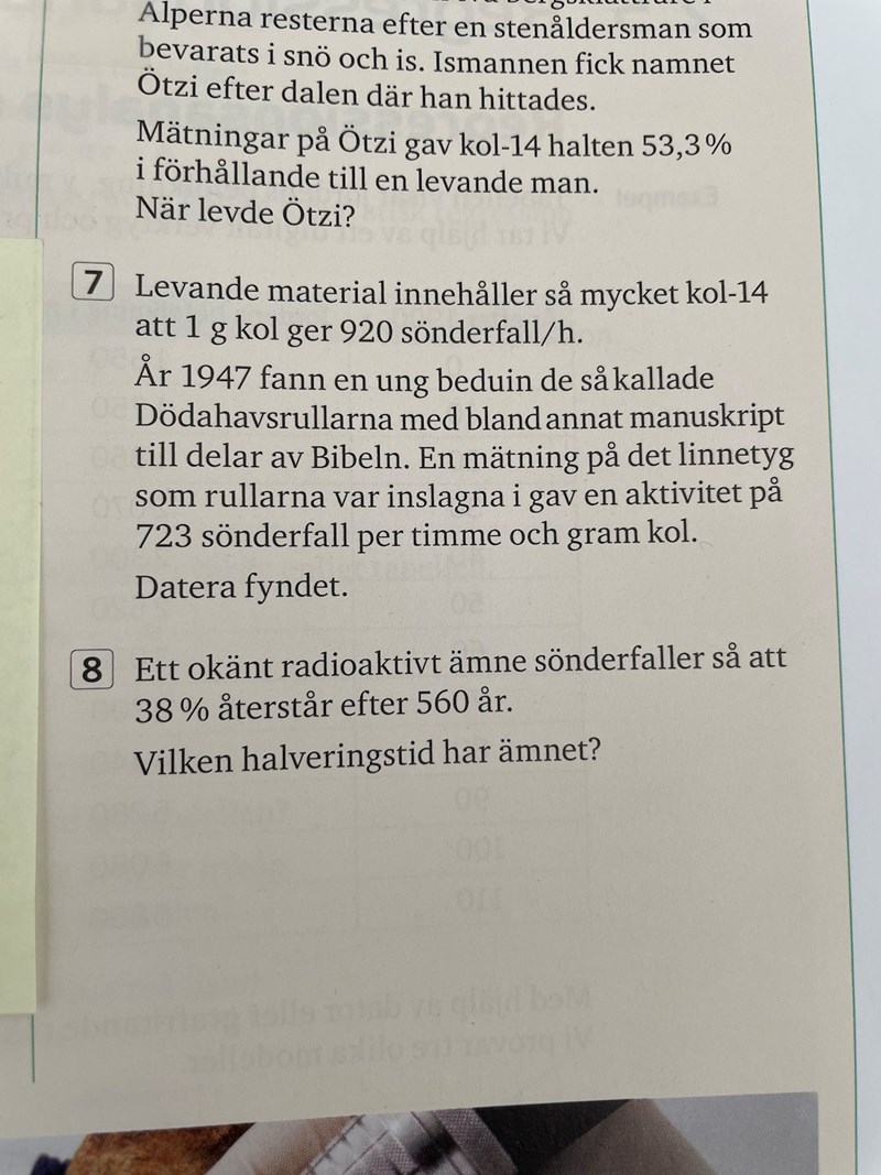 Kol 14 och sönderfall/h (Matematik/Matte 2) – Pluggakuten