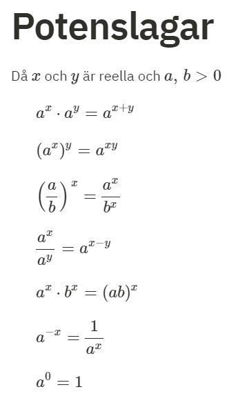Negativa exponenter (Matematik/Matte 1/Aritmetik) – Pluggakuten