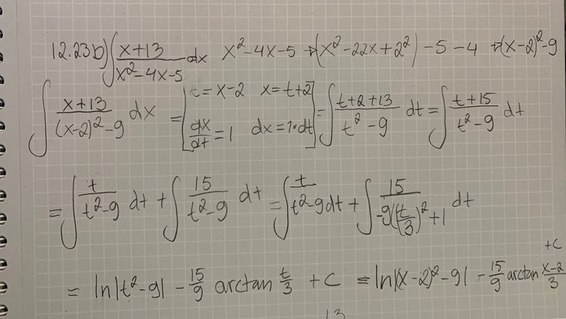 Primitive funktioner med kvadrat komplettering (Matematik/Universitet ...