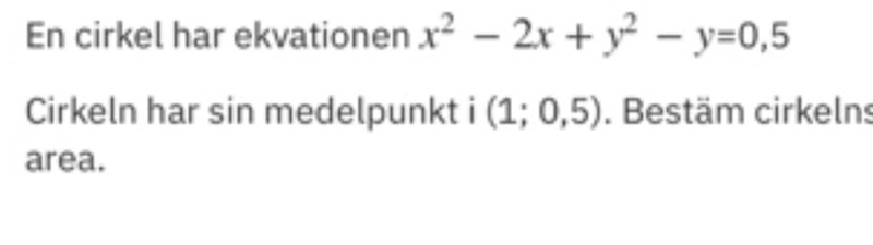 Cirkelns ekvation (Matematik/Matte 3) – Pluggakuten