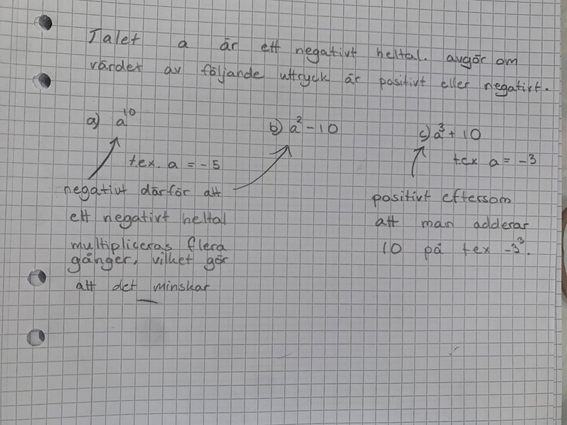 Tal i potensform (rättning av uppgift) (Matematik/Årskurs 9) – Pluggakuten