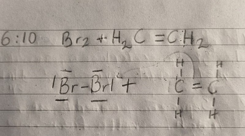 Vad blir produkten av reaktionen mellan brom och eten ? (Kemi/Kemi 2) – Pluggakuten