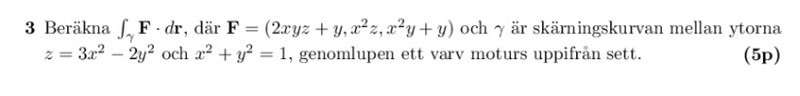 Rotation av ett vektorfält, flervariabelanalys (Matematik/Universitet ...