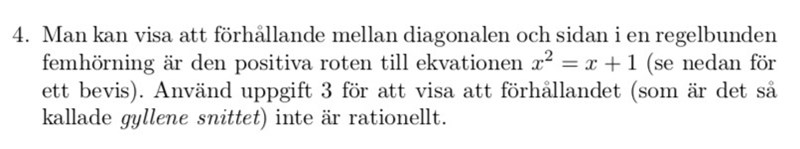Gyllene snittet (Matematik/Universitet) – Pluggakuten