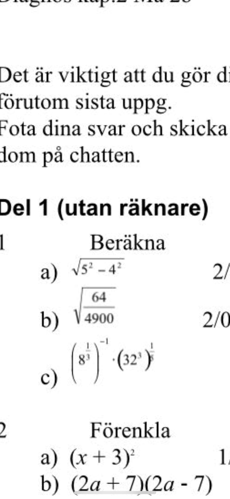 Jag behöver en förklaring på hur man räknar 1 c (Matematik/Matte 2 ...