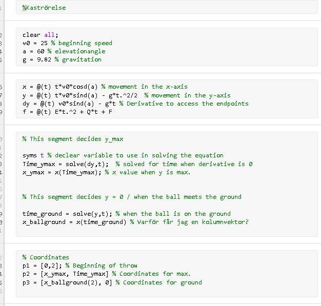 Nybörjare inom matlab, plotta Error! (Programmering/Matlab) – Pluggakuten