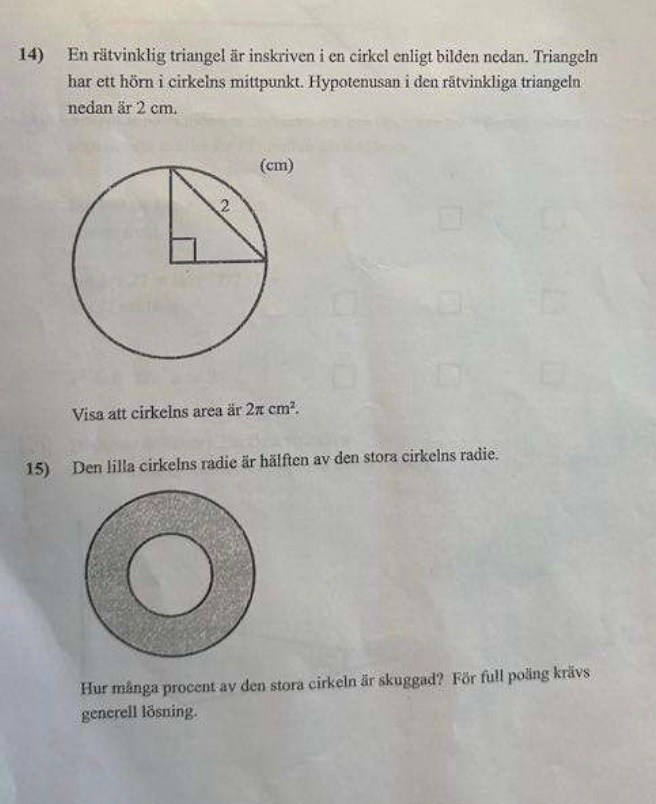Hur ska jag tänka på båda uppgifterna? (Matematik/Matte 2/Logik och geometri) – Pluggakuten