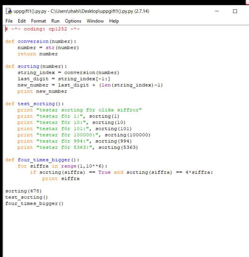 Hjälp med att förstå misstag! (Programmering/Python) – Pluggakuten