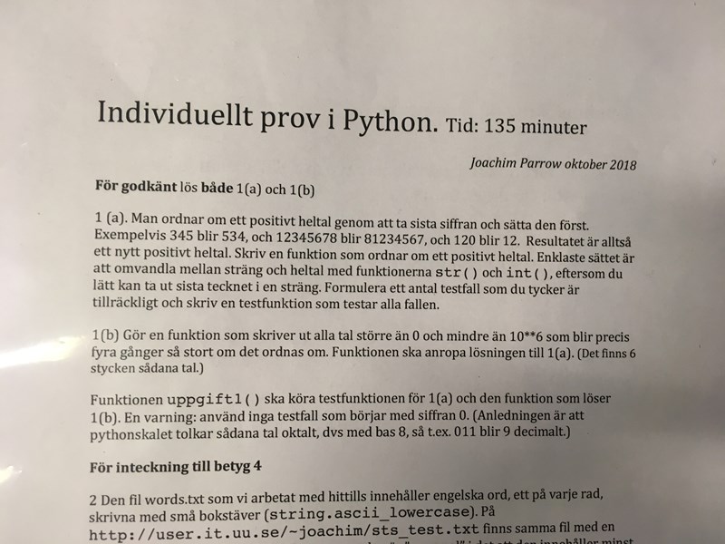 Hjälp med att förstå misstag! (Programmering/Python) – Pluggakuten