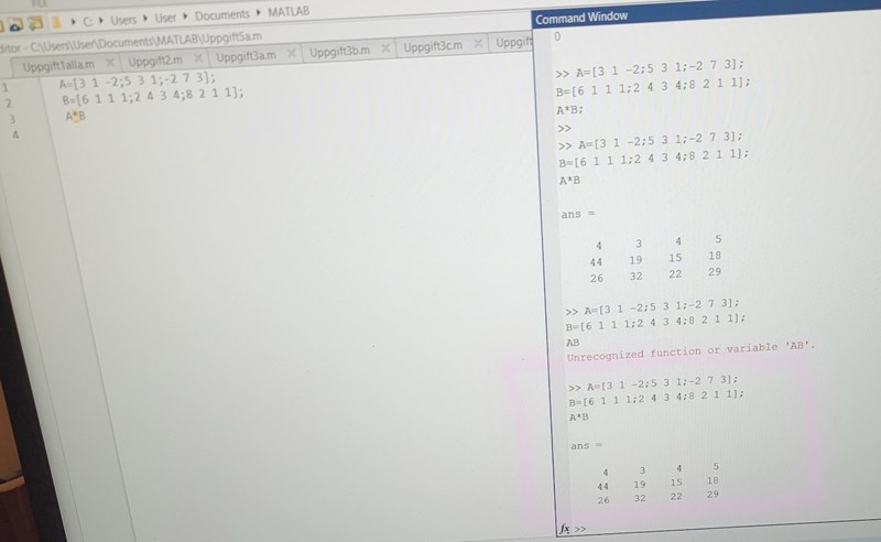 Gul undermarkering (Programmering/Matlab) – Pluggakuten