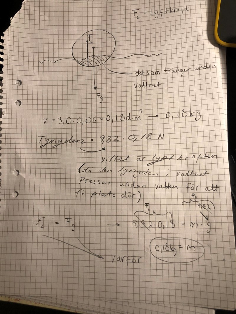 Tryck och massa (Fysik/Fysik 1) – Pluggakuten