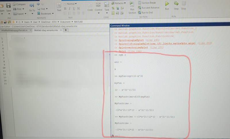 Rita ut grafen (Programmering/Matlab) – Pluggakuten