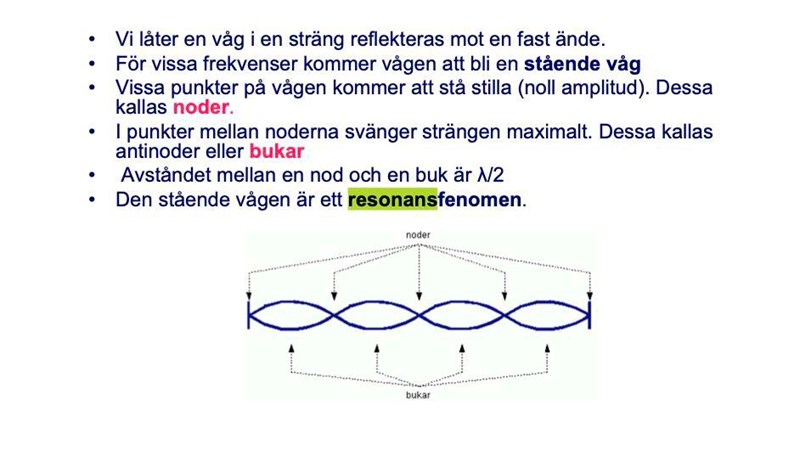 vad är avstånsed mellan en buk och nod (Fysik/Fysik 2) – Pluggakuten