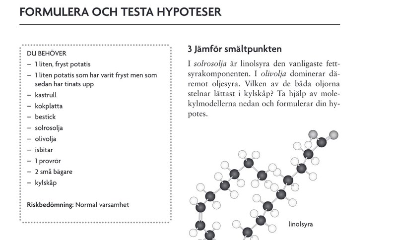 Formulera och testa hypoteser (Kemi/Kemi 1) – Pluggakuten