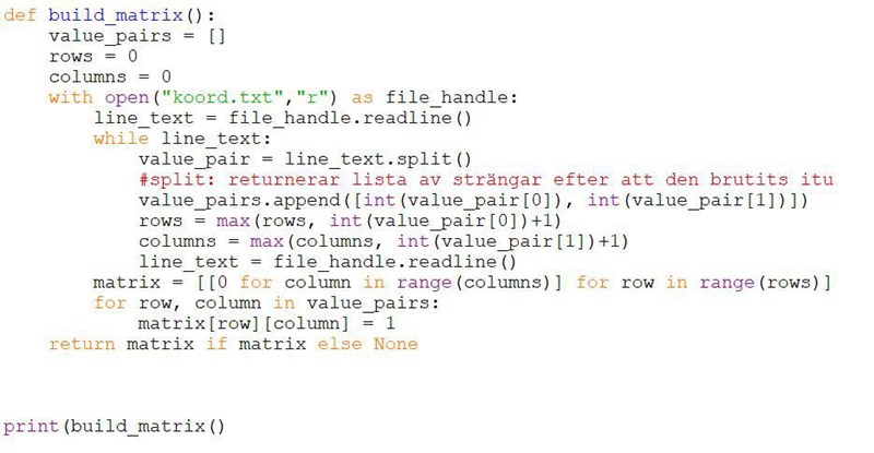 matris koordinater i textfil? (Programmering/Python) – Pluggakuten