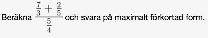 Rationella tal - maximalt förkortad form (Matematik/Universitet ...