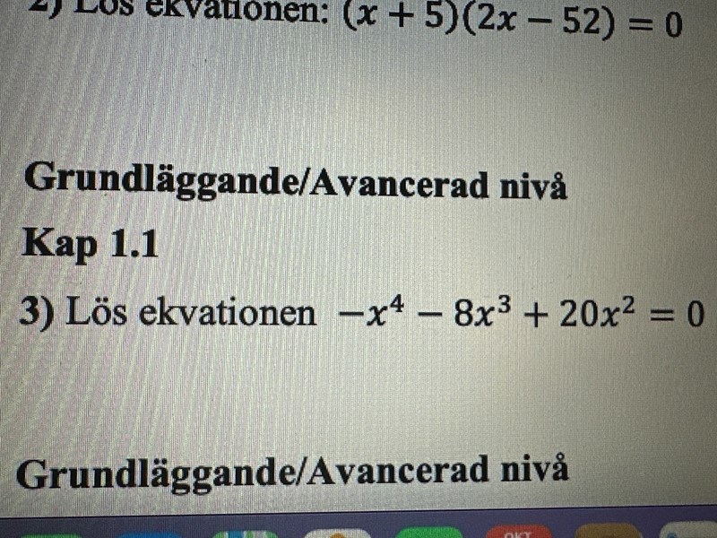 Lös ekvationen (Matematik/Matte 3/Algebraiska uttryck) – Pluggakuten