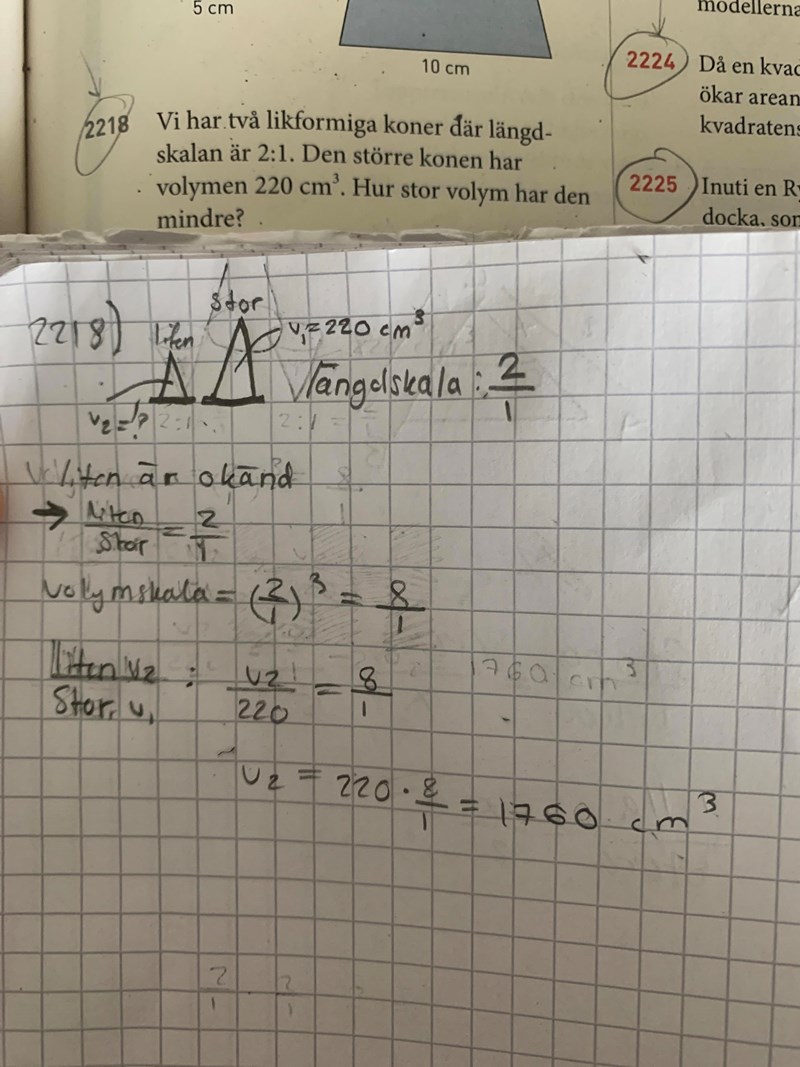 vad gör jag fel här? skala (Matematik/Matte 2/Logik och geometri ...