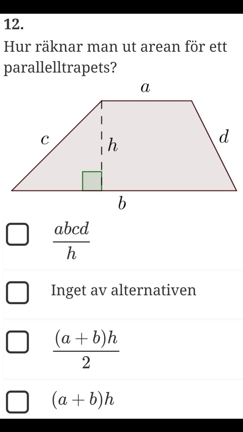 Polygoner, enheter, area och vinklar (svar behövda) (Matematik/Årskurs ...