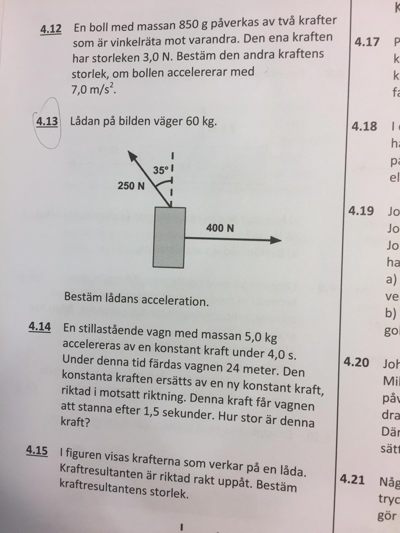 Krafter (Fysik/Fysik 1) – Pluggakuten