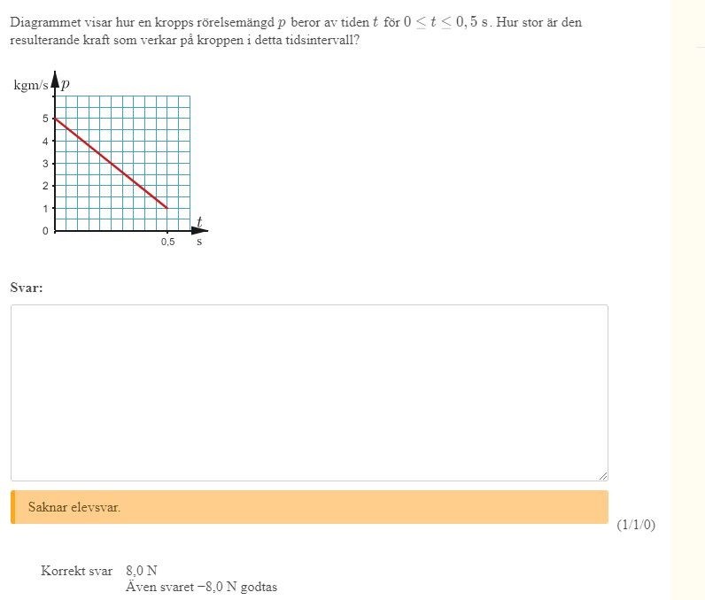Rörelsemängd (Fysik/Fysik 1) – Pluggakuten