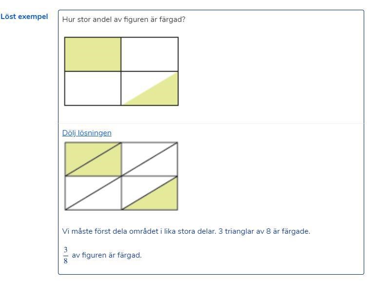Hur stor andel. (Matematik/Matte 1/Aritmetik) – Pluggakuten