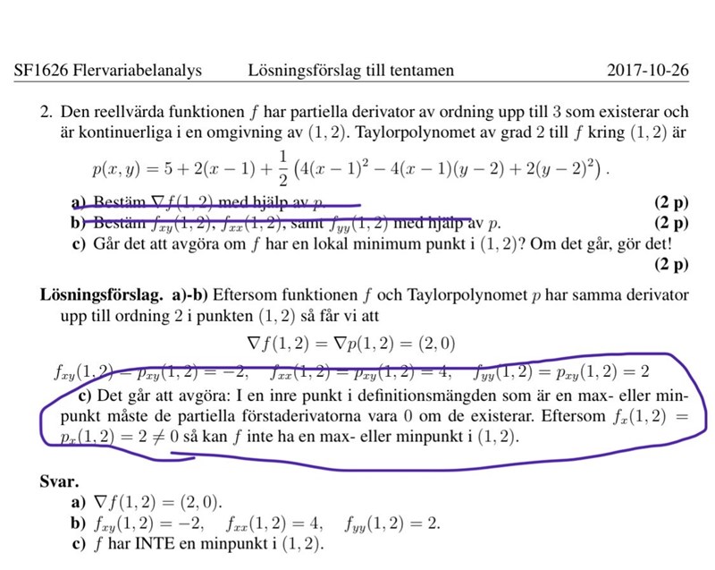 Lokalt minimum (Matematik/Universitet) – Pluggakuten