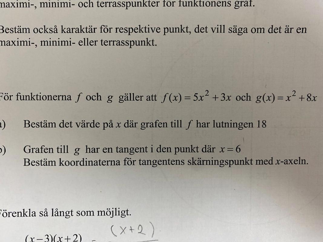 Gamla nationella hy 2012 13b (Matematik/Matte 3) – Pluggakuten