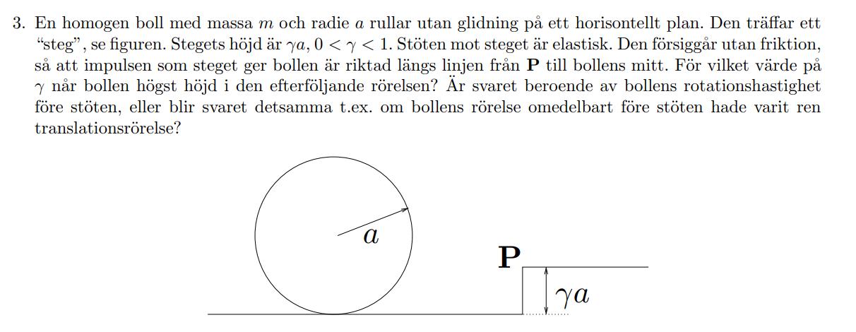 Bevarande av rörelsemängdsmoment (Fysik/Universitet) – Pluggakuten