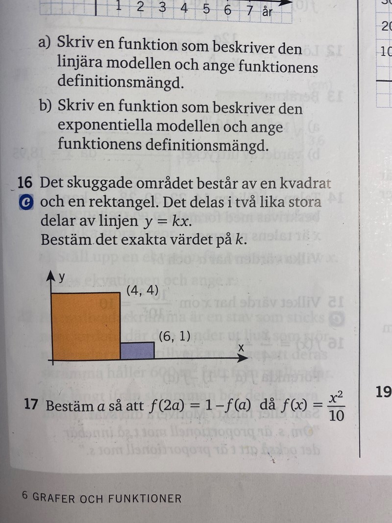 Skuggade område (Matematik/Matte 1/Funktioner) – Pluggakuten