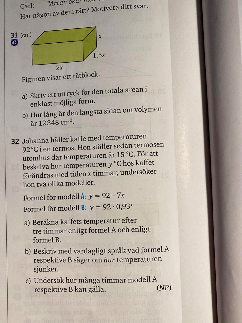 Formel A och B (Matematik/Matte 1) – Pluggakuten