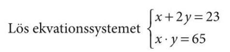 Ekvationssystem på A nivå (Matematik/Matte 2/Linjära ekvationssystem ...