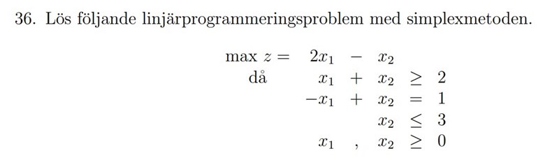 Optimering - Simplexmetoden (Matematik/Universitet) – Pluggakuten