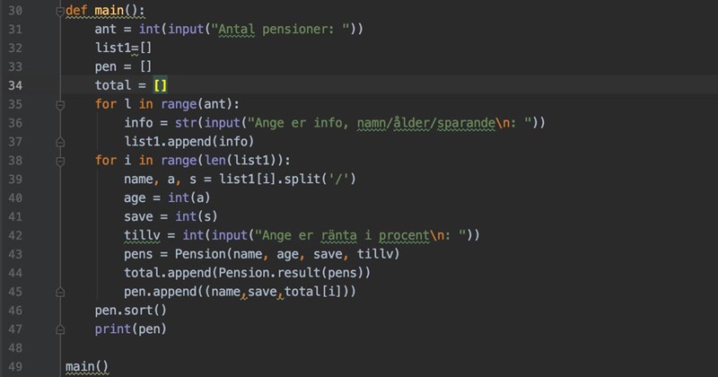 "Anropa" en class från en funktion (Programmering/Python) – Pluggakuten