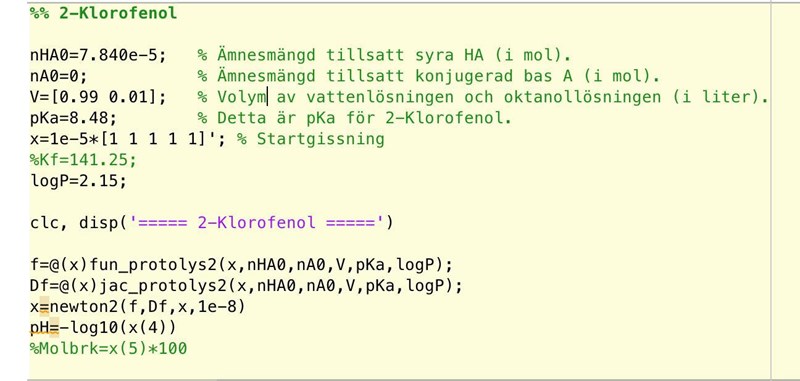 Felmeddelande (Programmering/Matlab) – Pluggakuten