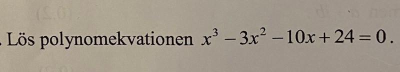 Polynomekvation (Matematik/Universitet) – Pluggakuten