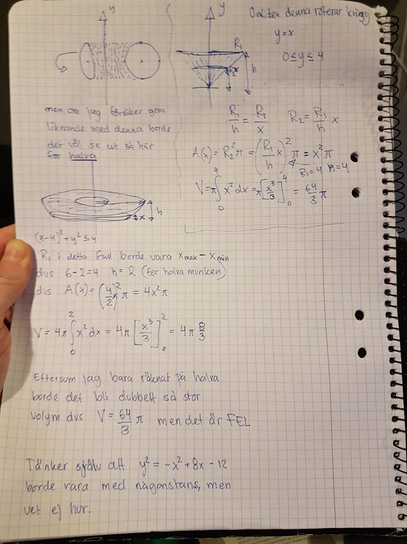 Rotationsvolym (Matematik/Universitet) – Pluggakuten