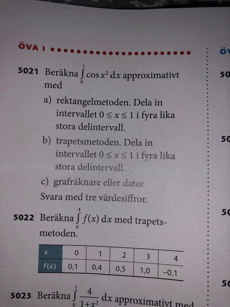 Grafiska och digitala metoder för bestämning av integraler (Matematik ...