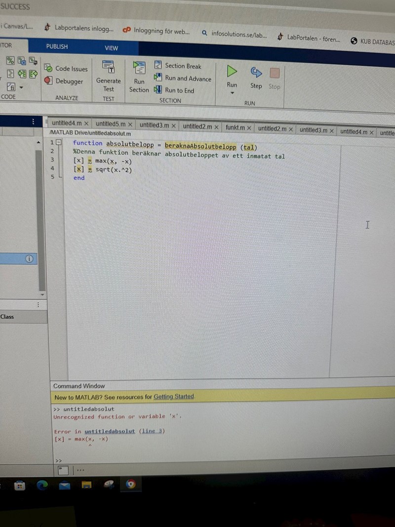absolutbelopp (Programmering/Matlab) – Pluggakuten