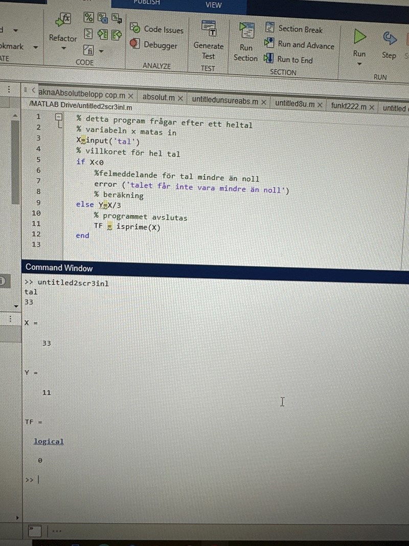 Script (Programmering/Matlab) – Pluggakuten