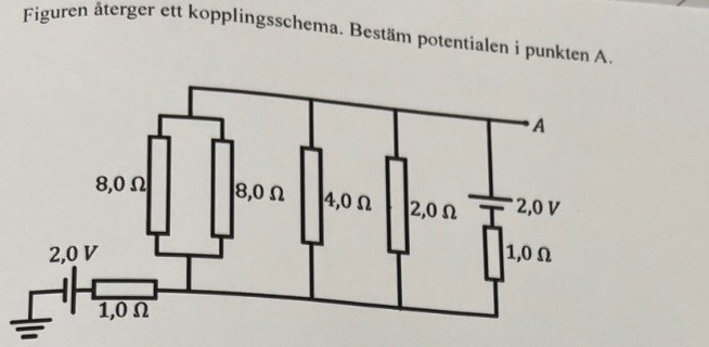 Potential i en elektrisk krets (Fysik/Fysik 1) – Pluggakuten