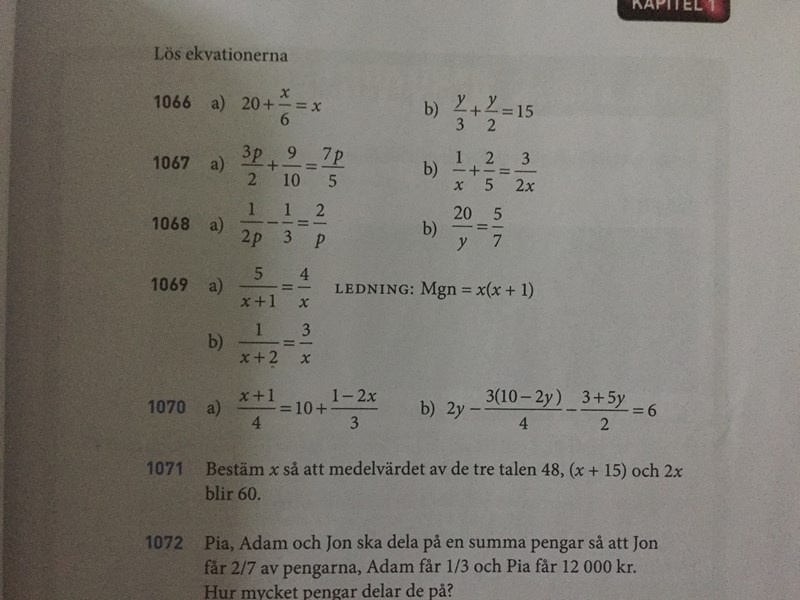 Ekvation - Matte 2b (Matematik/Matte 2) – Pluggakuten